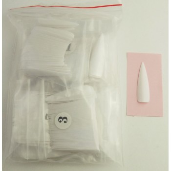 500 Count Stiletto Tip Bag- French – Beauty Products Online